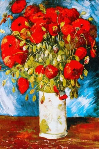 Vase With Red Poppies Vincent Van Gogh