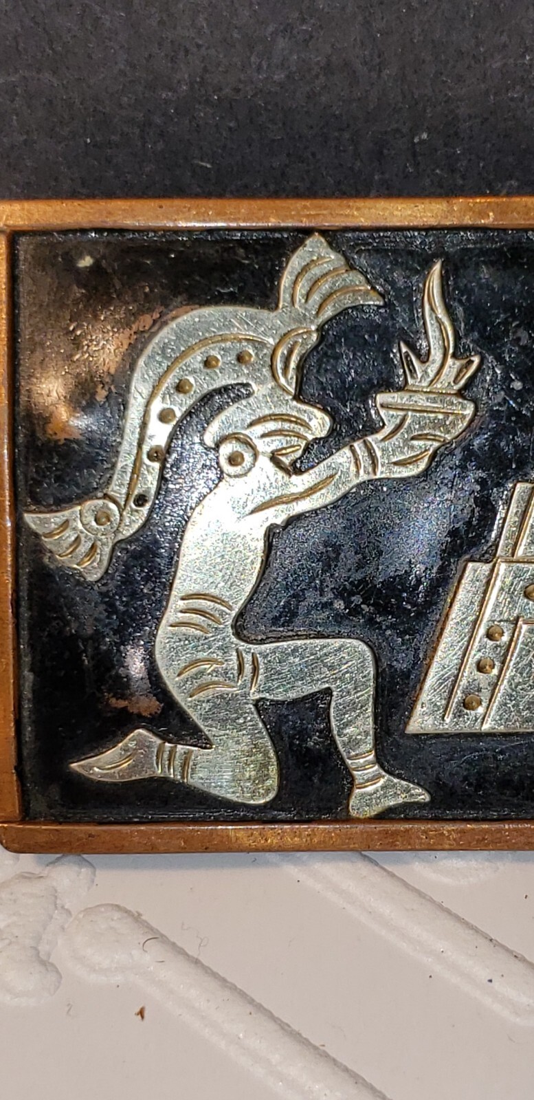 VINTAGE COPPER 1970s AZTEC TEMPLE MAYAN SOUTHWESTERN … - Gem