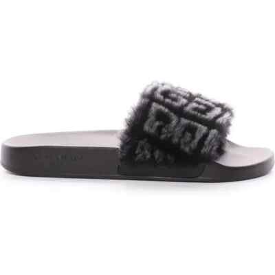 GIVENCHY Women's 4G DYED SHEARLING FUR SLIDES Sandals 8 US (38 EU) | eBay