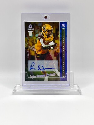 Rashaad White 2022 Panini Luminance RARE #/50 BLUE ROOKIE AUTOGRAPHS ...