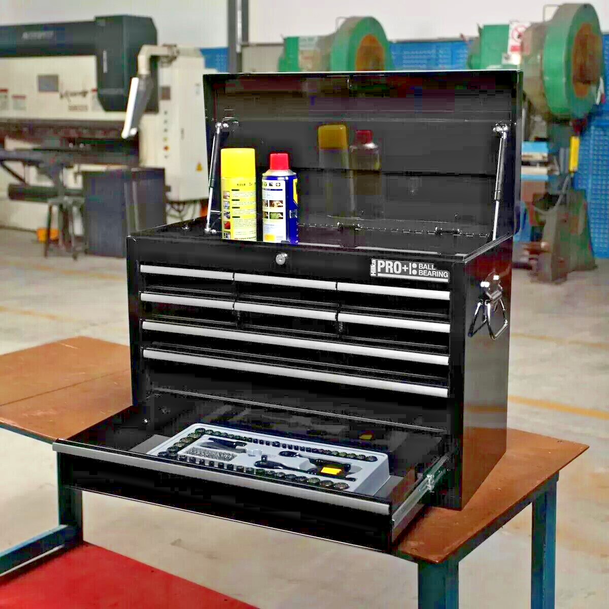 Hilka Tool Chest Box 9 Drawer Heavy Duty Steel Cabinet HD Pro+ Storage ...