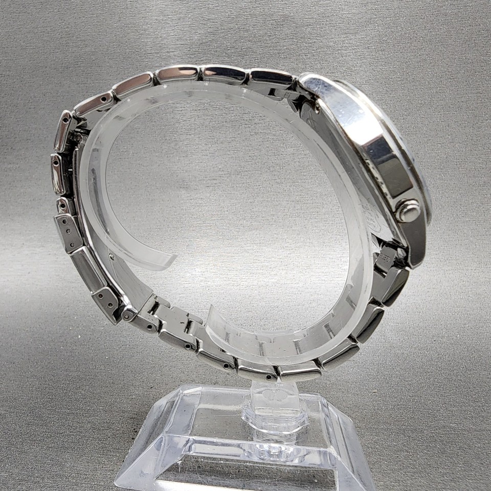 Casio Lineage Watch Men 40mm White Dial Silver Tone Analog Digital ...
