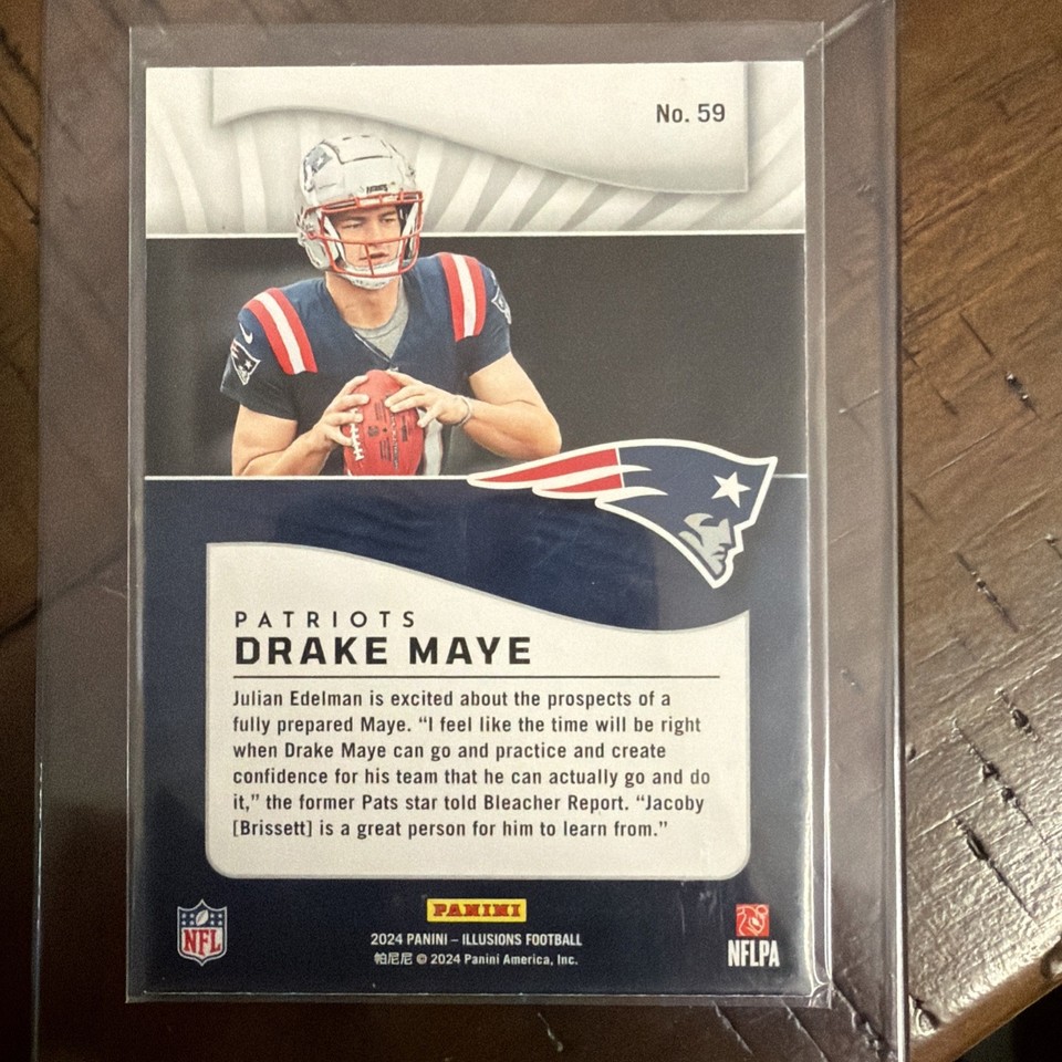 2024 Panini Illusions Drake Maye Rookie #59 New England Patriots NFL | eBay