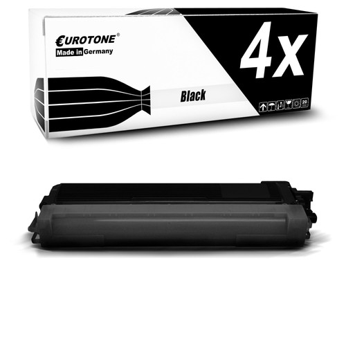 4x Eurotone Patrone SCHWARZ kompatibel f r Brother MFC-9325-CW HL-3045 ...