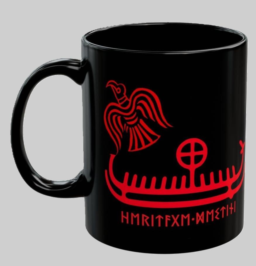 Odin's Ravens Viking Mug · Norse Longship · Othala Rune · Heritage ...