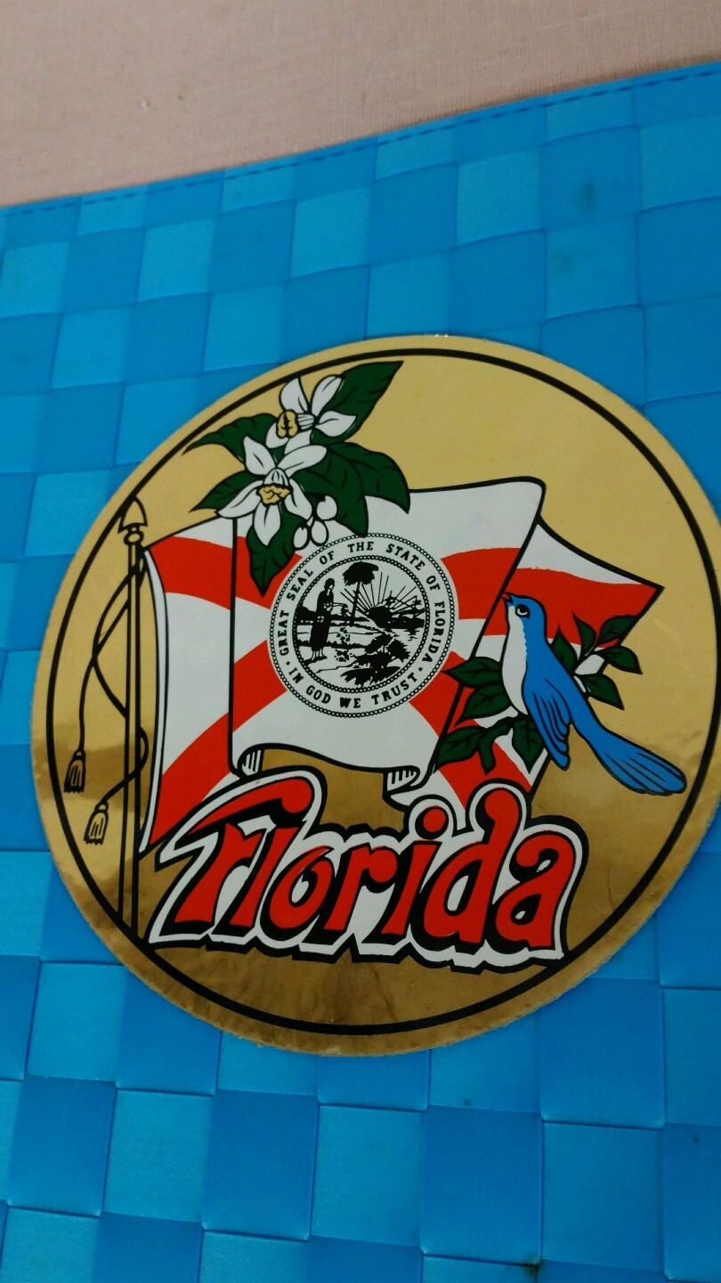 Vintage Original FasCal State of Florida Decal Sticker | eBay