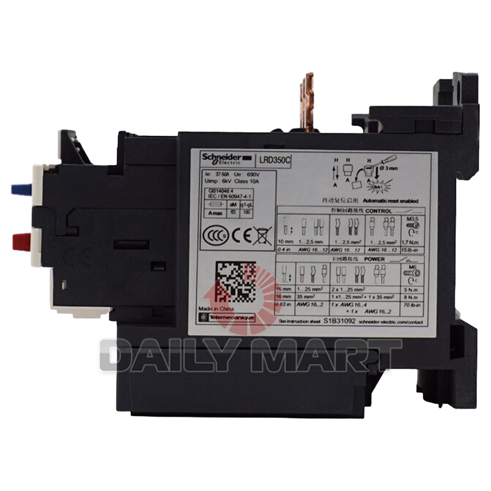 New In Box SCHNEIDER LRD350C Thermal Overload Relay 37-50A | eBay