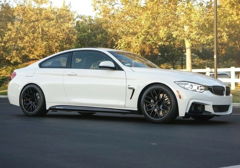 White 335i Black Rims