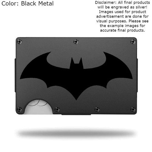 Custom "BATMAN" Laser Engraved Wallet - Pick A Wallet Color | eBay