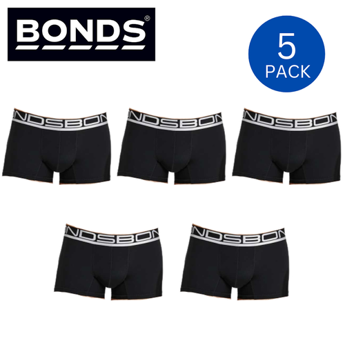 5x Bonds Lycra Sport Mens Quick Dry Trunks Boxer Shorts Undies ...