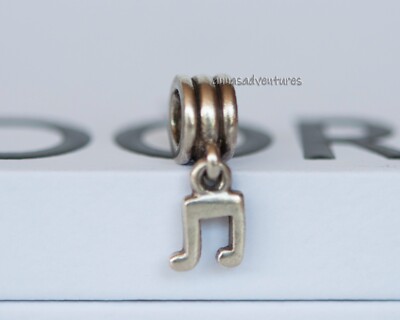 Genuine PANDORA Music Note Dangle Charm RETIRED 790183 | eBay Australia