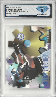 1996 Fleer Ultra FRANK THOMAS #9 Hitting Machine Gold Medallion 💎 DSG 9 ...