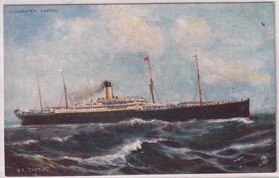 SS CRETIC. WHITE STAR LINE. Vintage Shipping Postcard | eBay UK