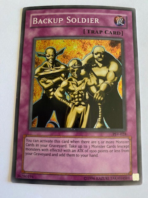 Yugioh! Card - BACKUP SOLDIER - PSV-028 Holo - Never Played | eBay