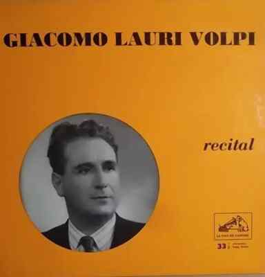 Giacomo Lauri-Volpi Recital Vinyl Single 10inch NEAR MINT La Voce Del ...