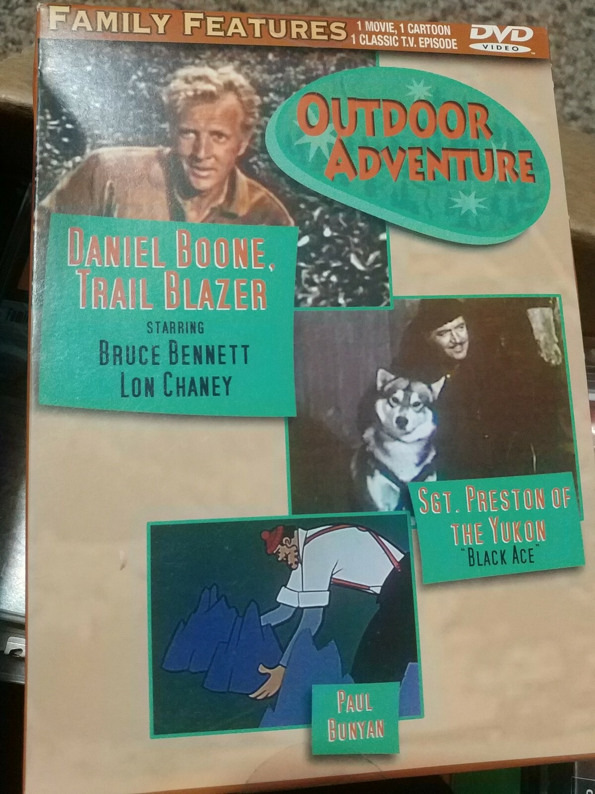 Family Features: Outdoor Adventure-DVD-Daniel Boone/Sgt.Preston/Paul ...