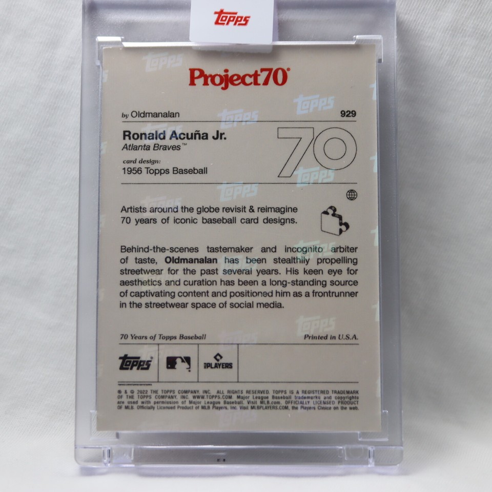 Ronald Acuna Jr. 929 2021 Topps Project 70 by Oldmanalan Air Jordan ...