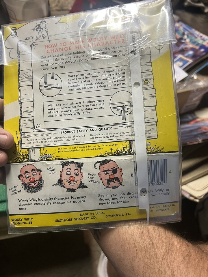 Vintage - 1974 The Original Wooly Willy - Model No. 32 - "Magnetic ...