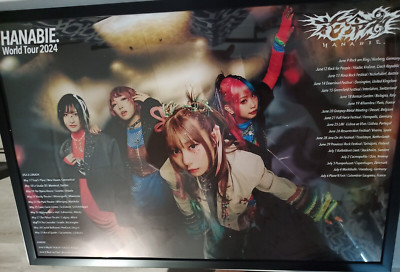 hanabie 2024 limted edition tour poster rolled up not sealed and not ...