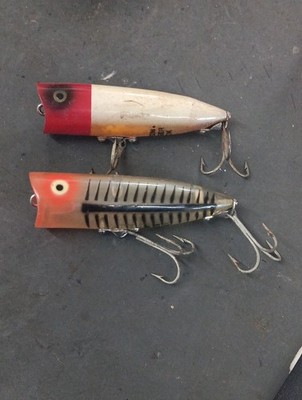Lot of 2 Vintage Heddon Chugger Spook Topwater Fishing Lures | eBay
