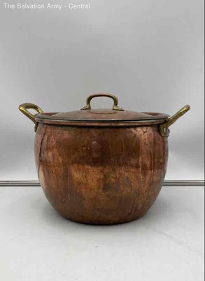 Ruffoni Copper Mid-Century Modern Double Handle Cookware Stockpot With ...