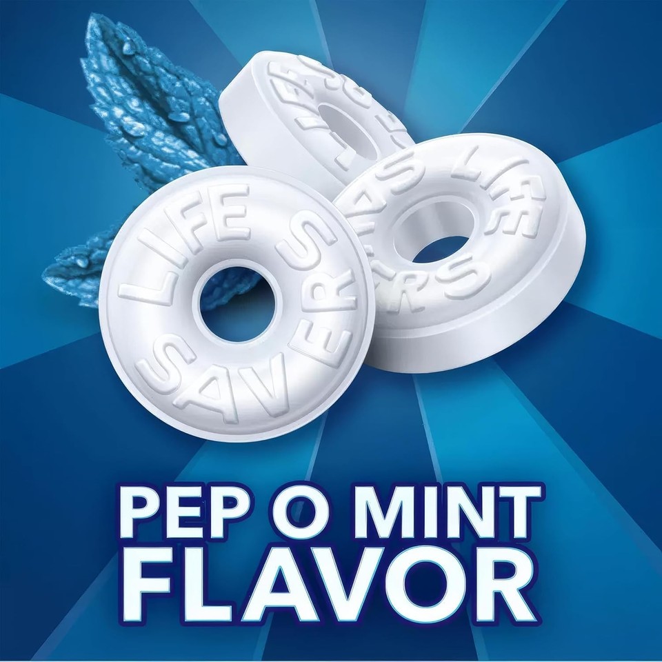 Pep O Mint Hard Candy - 2 Pounds of Bulk Candy - Peppermint Life Saver ...