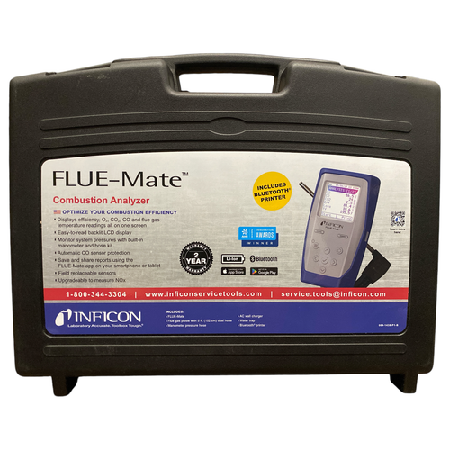 INFICON FLUE-Mate Combustion Analyzer with Bluetooth Printer | eBay