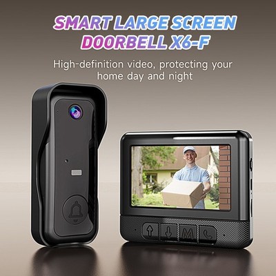 KEPEAK Wireless Doorbell Camera Black | eBay