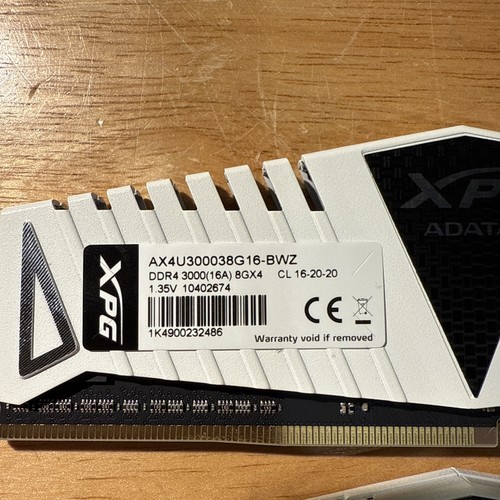 ADATA XPG PC4-24000 16GB (2x 8GB) DDR4 3000 MHz Desktop Ram ...