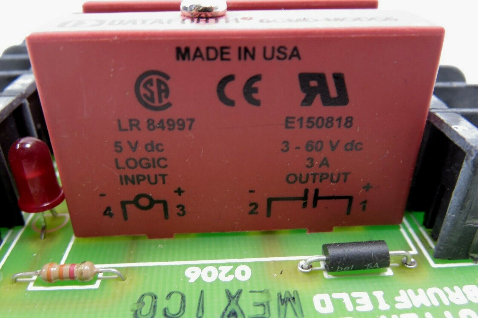Potter & Brumfield 2I0-4B Solid State Module w/ Dataforth LR84997 (4 ...