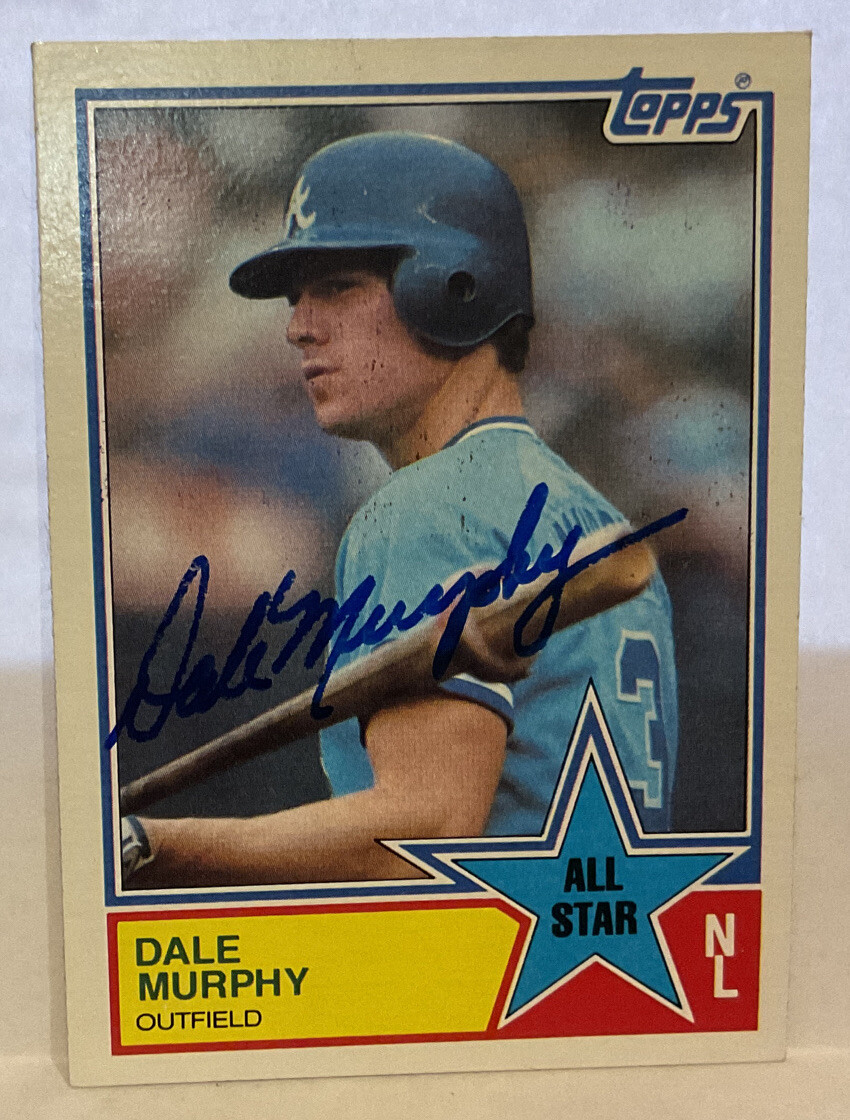 1983 Topps #401 Autographed Dale Murphy All Star Card Atlanta Braves | eBay