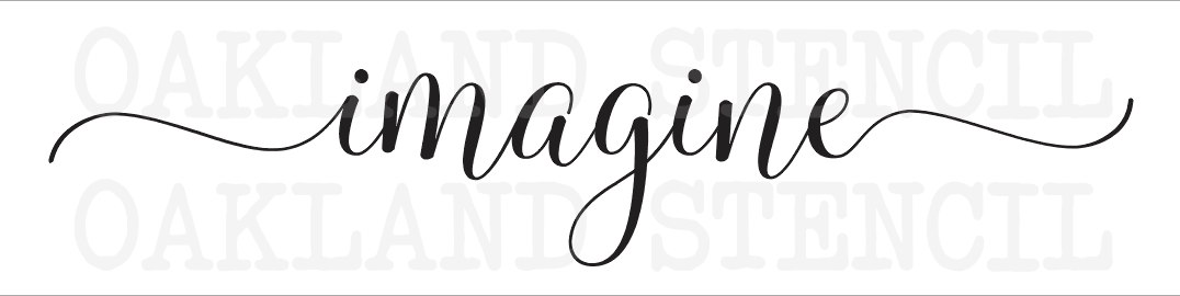 imagine~~ STENCIL 6"x24" for Painting Signs Canvas Fabric Wood Pallets ...