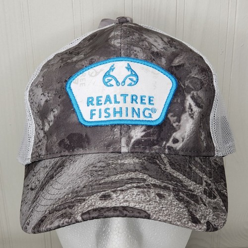 Realtree Fishing Baseball Snapback Hat Adjustable Cap Camo Mesh Back | eBay
