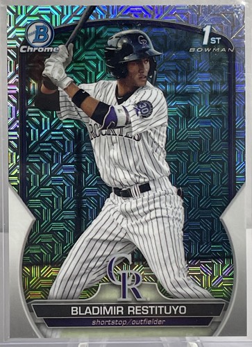 BLADIMIR RESTITUYO 1st • 2023 Bowman Chrome Prospects Mojo #BCP-234 ...