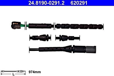 ATE Brake Pad Wear Warning Contact Disc Brake For BMW X5 X6 E70 E71 ...