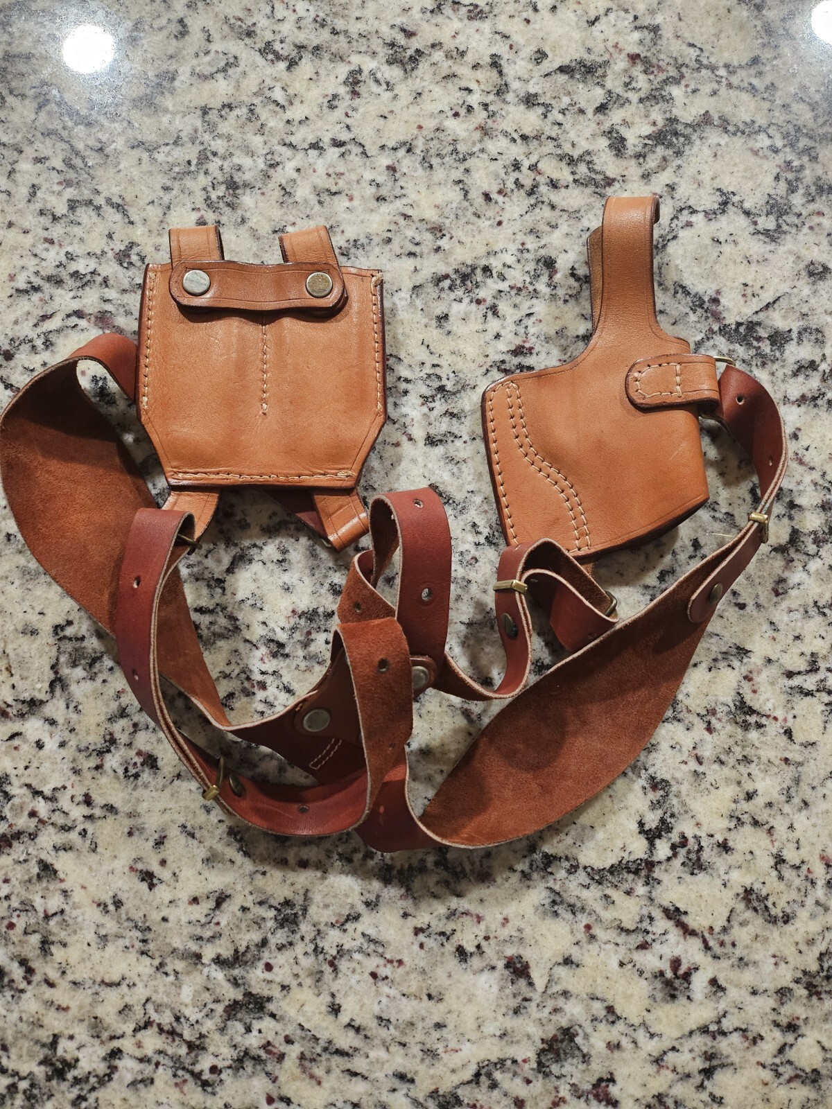Ruger LC9 Shoulder Gun Holster Leather Pistol Mag Pouch Concealed Carry ...