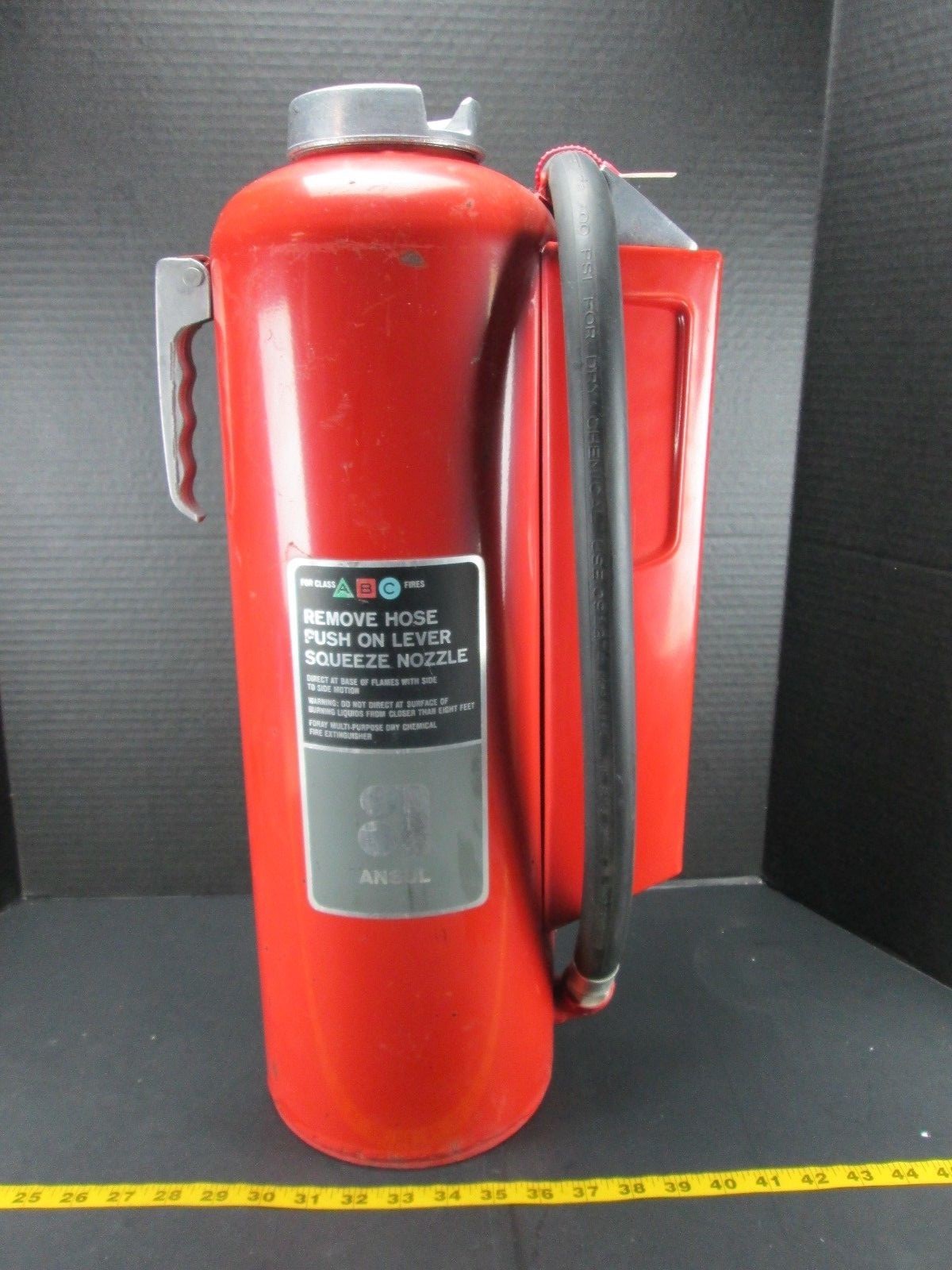 Ansul Dry Chemical Fire Extinguisher A-30-E Rechargeable W/