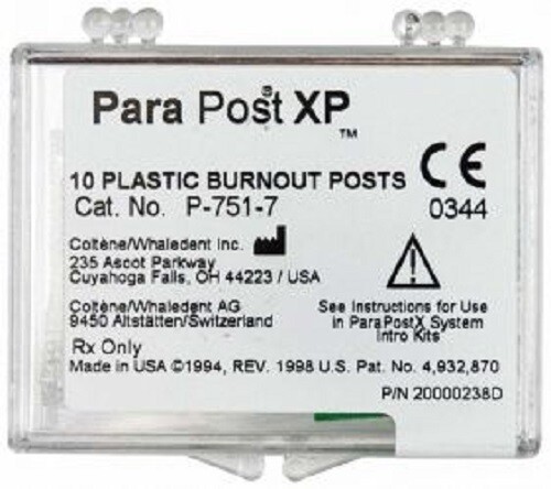 COLTENE P7517 ParaPost XP green .070" (1.75mm) plastic burnout post 10 ...