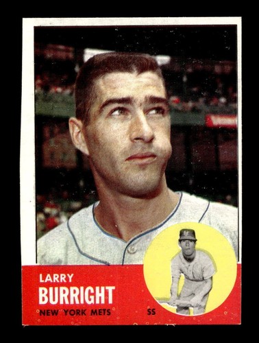 1963 Topps #174 Larry Burright Mets EX+ *y6 | eBay