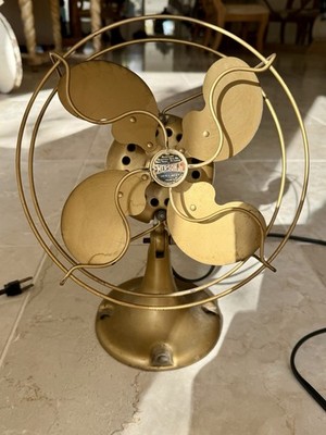 EMERSON JR. Junior Vintage Antique Desk Table Fan Red badge 100 years ...