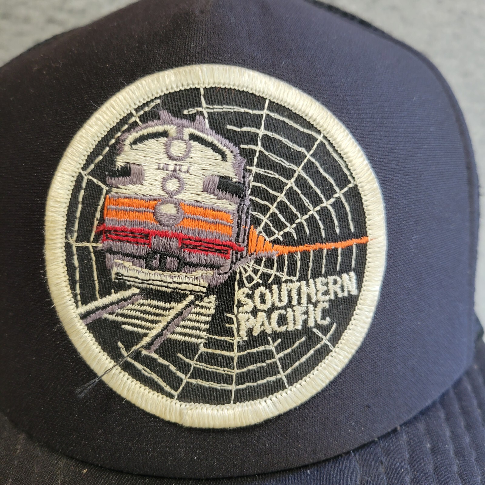 Vintage Southern Pacific Railroad Patch Snapback Hat … - Gem