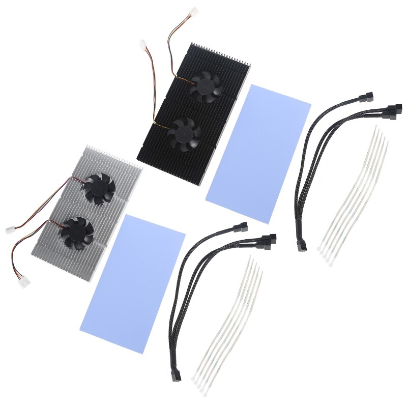 GPU Backplate Memory Radiator For 3090 3080 3070 Graphics Card Fans | eBay