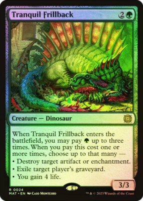 FOIL Tranquil Frillback ~ March of the Machine: The Aftermath [ NM ...