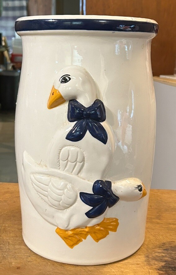 Williamsburg Pottery Butter Churn Ceramic Butter Churn Etsy