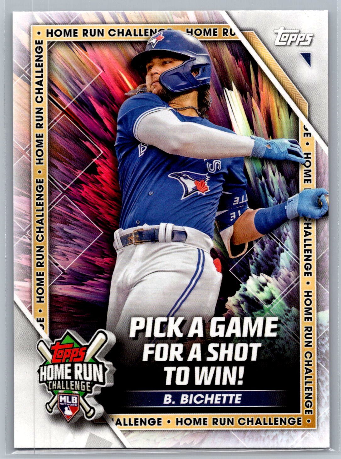 2023 Topps Home Run Challenge Baseball #HRC-17 Bo Bichette Toronto Blue ...