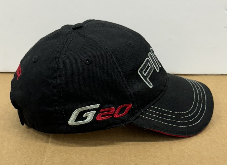 Ping I20 G20 Anser Hat Cap Adjustable Strapback Black Embroidered Black ...