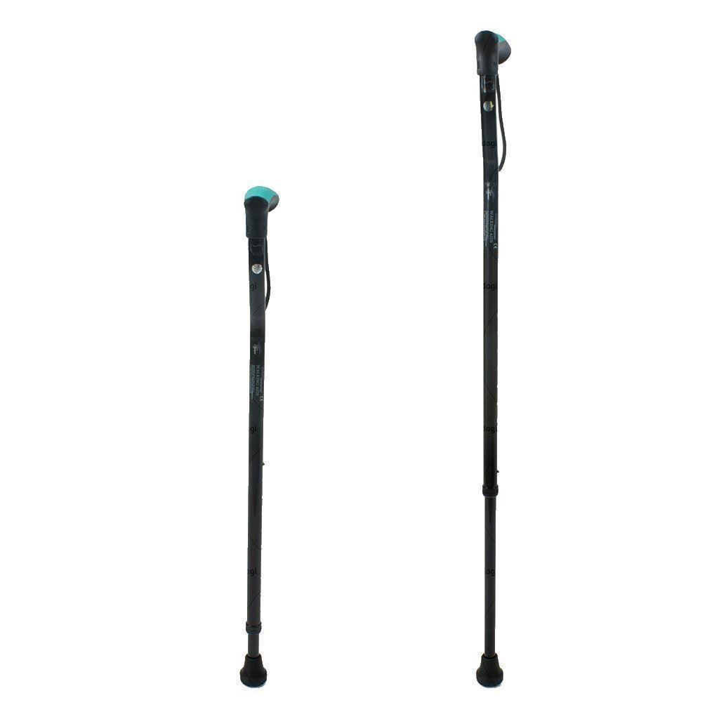 Tynor® Premium Adjustable Walking Stick Cane Non-slip Steel & Aluminium ...