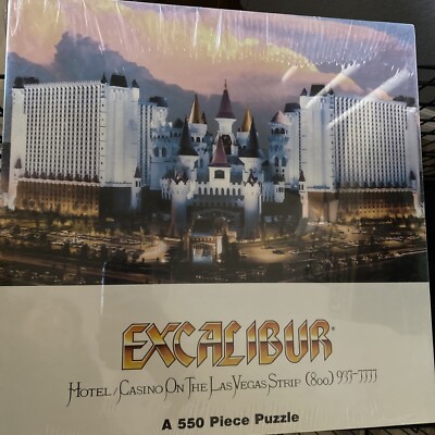 EXCALIBUR HOTEL CASINO Las Vegas Strip 550 Pieces Jigsaw Puzzle NEW ...