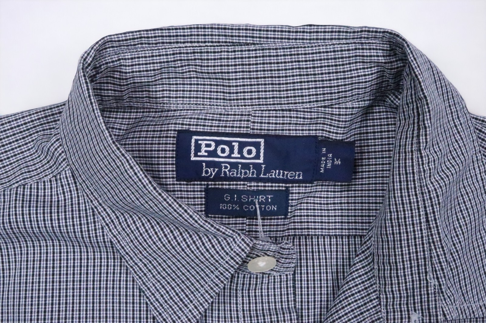 POLO RALPH LAUREN VINTAGE GI BUTTON UP MENS MEDIUM Y2… - Gem
