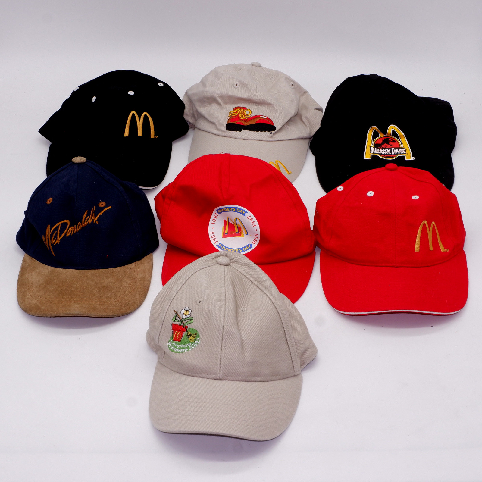 🪩 RARE & VINTAGE 🪩 Lot of 7 McDonalds Vintage Caps … - Gem